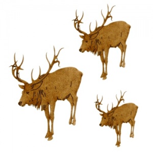 Resting Reindeer - MDF Wood Shape